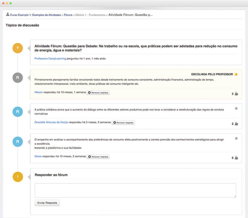 Organize seu conteúdo e atividades de forma prática na plataforma EAD.